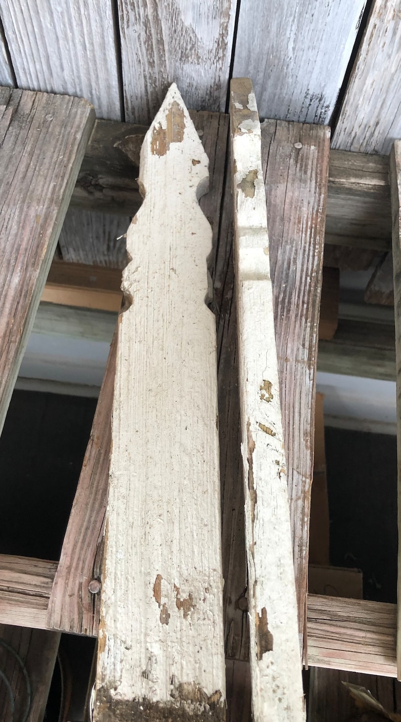 TWO Vintage/antique Wood Pickets Farmhouse Shabby Salvaged - Etsy