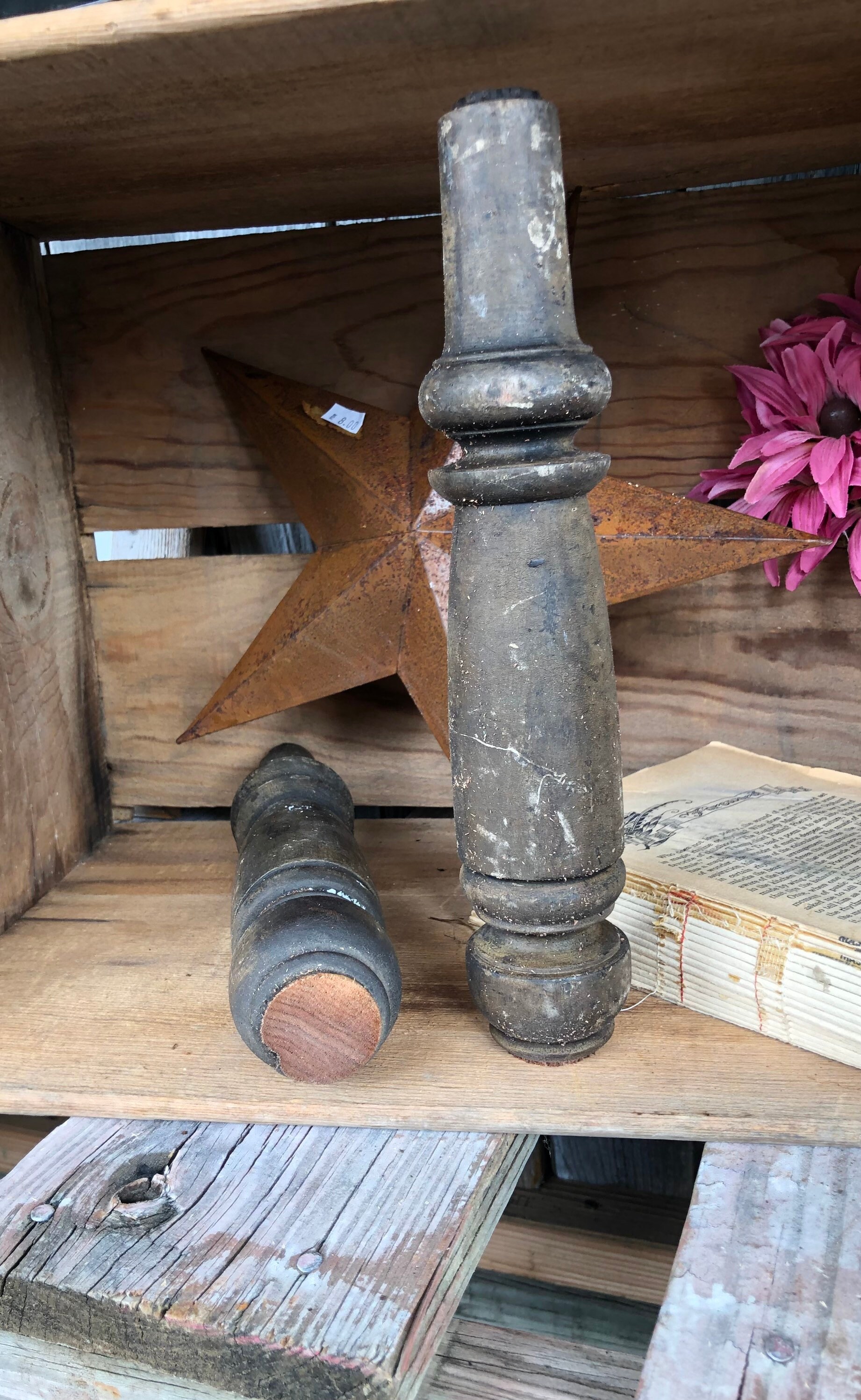 SP-48 ONE Vintage Wood Spindle, Farmhouse, Shabby, Salvaged - Etsy