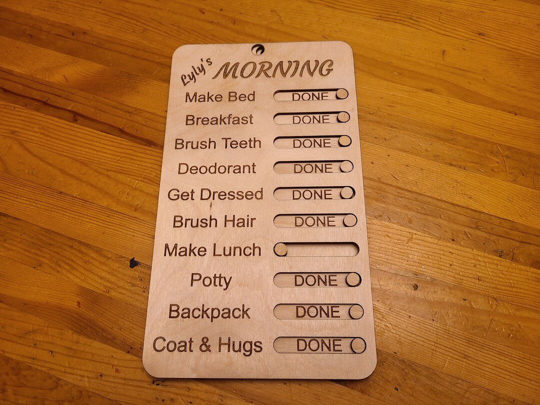 Laser Cut Reusable Checklist (download) - Etsy