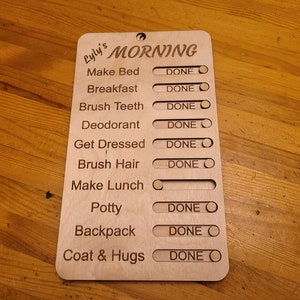 Laser Cut Reusable Checklist (download) - Etsy