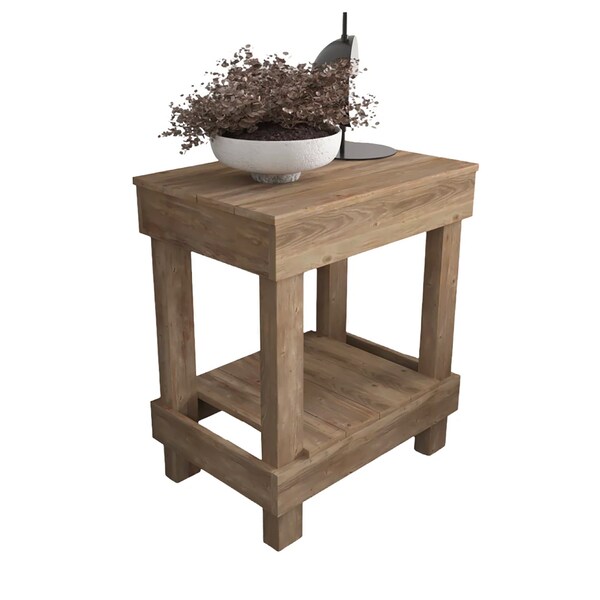 Rustic End Table - Etsy