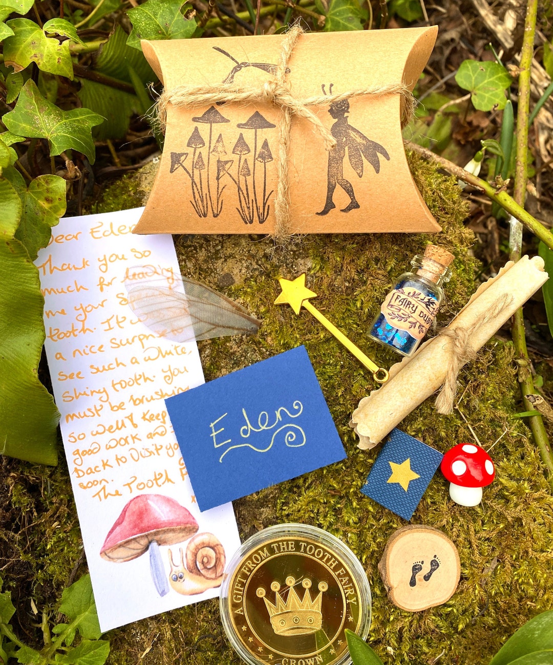 Cute Pillow Box Tooth Fairy Letter HANDWRITTEN Personalised Tooth Fairy ...