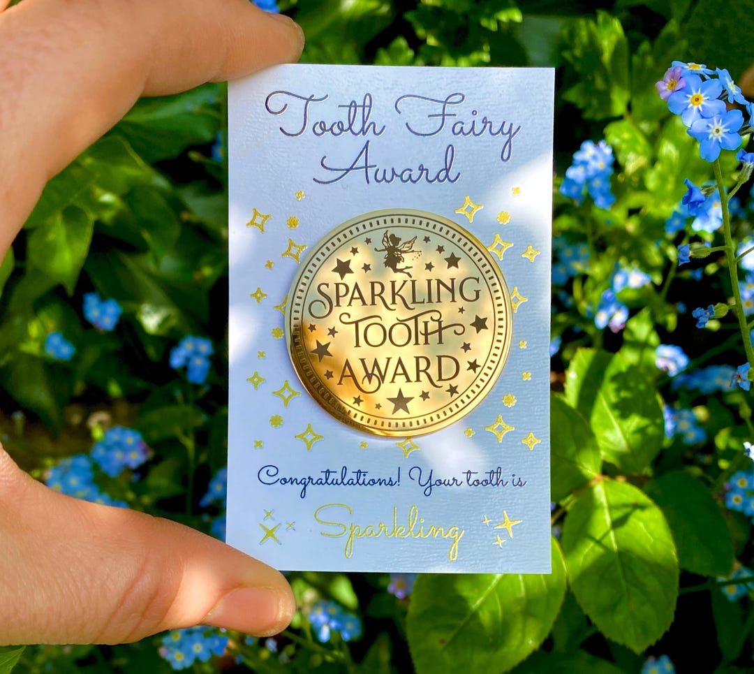 Tooth Fairy Gold Coin Award- Tooth Fairy Gift, First Lost Tooth ...
