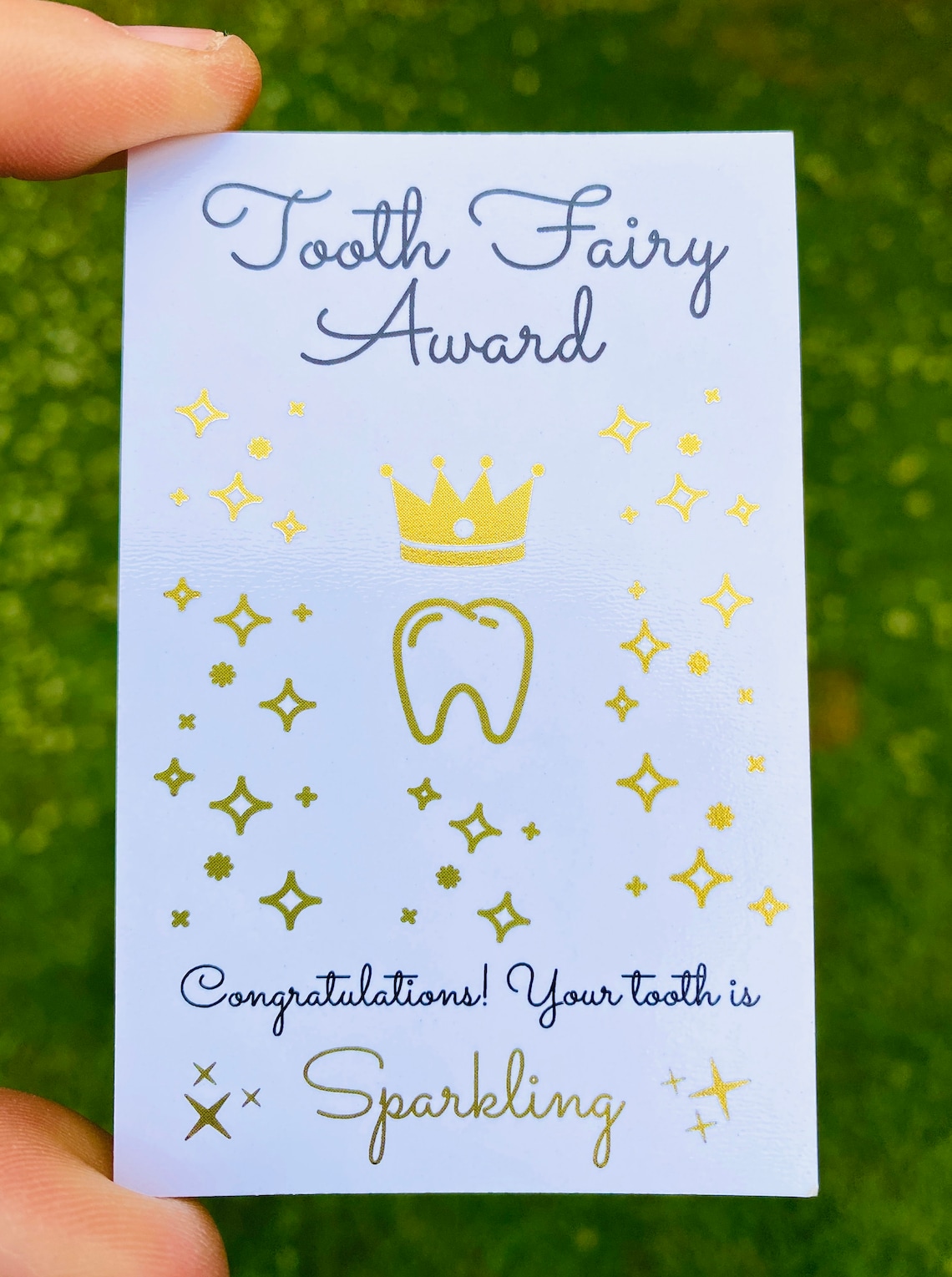 TOOTH FAIRY Award Certificate! Special Award for a Sparkling Tooth From ...