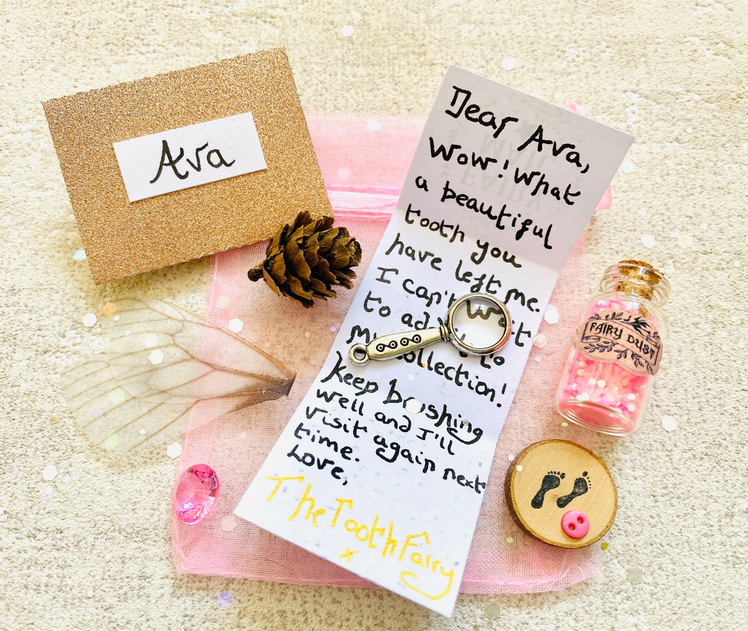 Tooth Fairy Gift Set Tooth Fairy Letter With Fairy Dust - Etsy