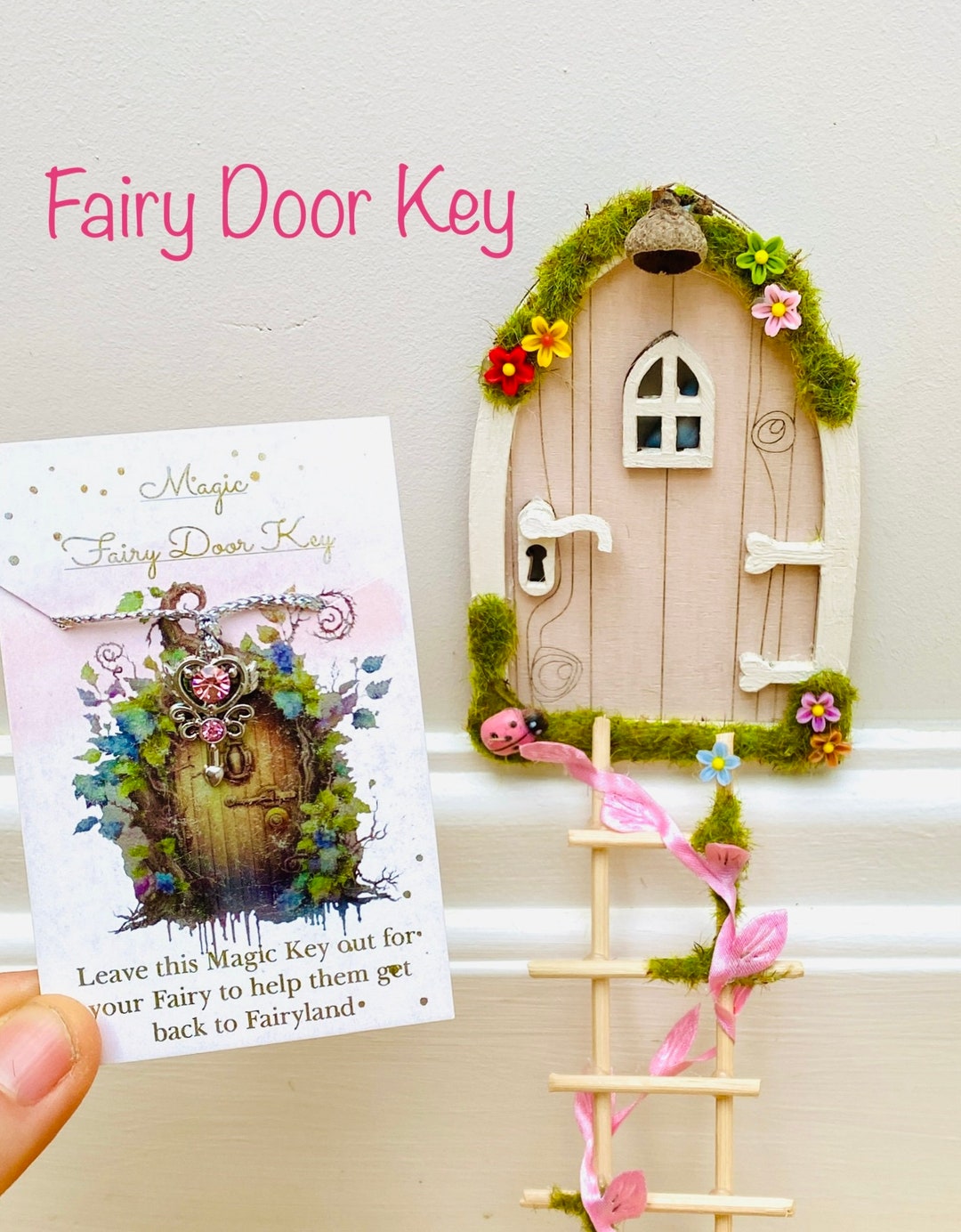Fairy Door Key With Fairy Letter From Your Visiting Fairy and Little ...