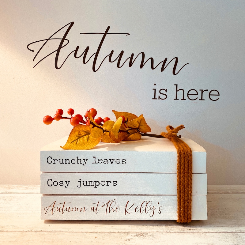 Fall Book Stack - Etsy
