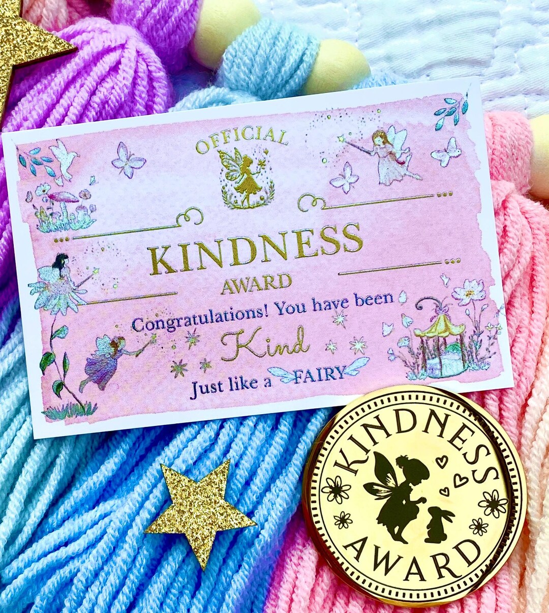 FAIRY FRIEND or KINDNESS Gold Coin & Certificate! Fairy Reward for ...