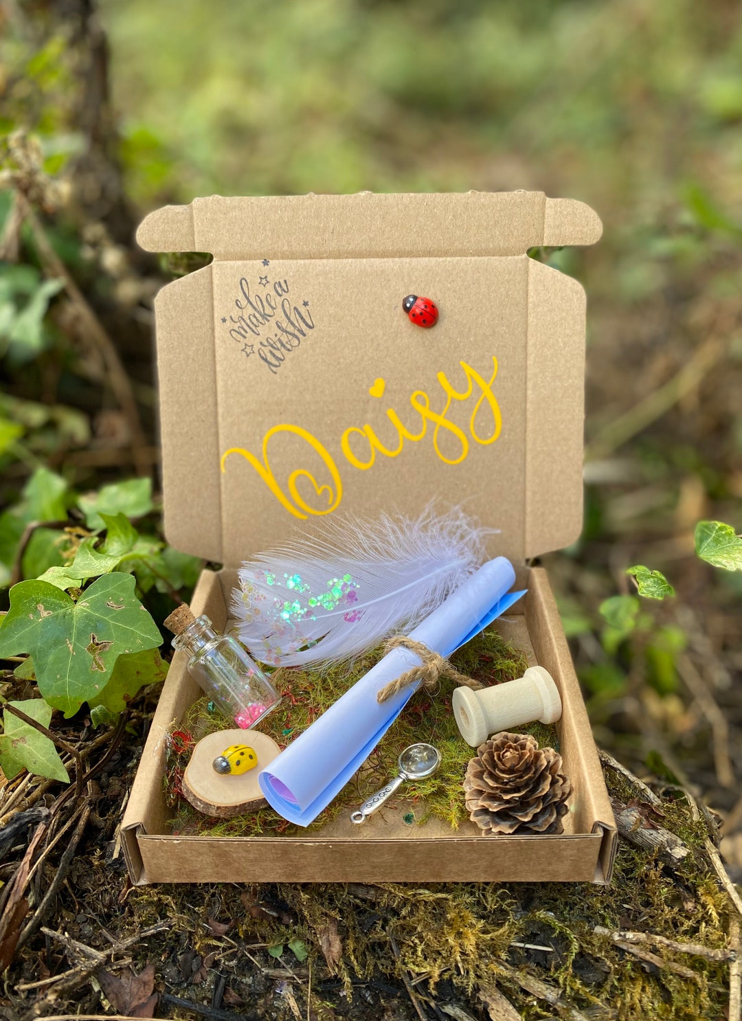 Tooth Fairy Personalised Letter Gift Box- Fairy Kit Includes: Wish ...