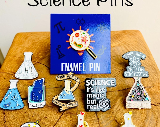 Science Enamel Pin Badge - Etsy UK