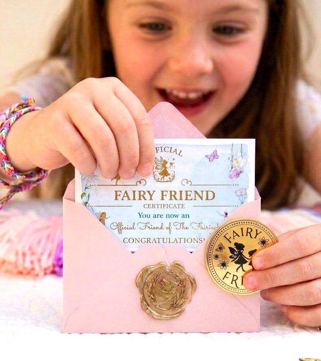 FAIRY FRIEND Certificate and Gold Coin! Fairy Kindness Award! Good ...