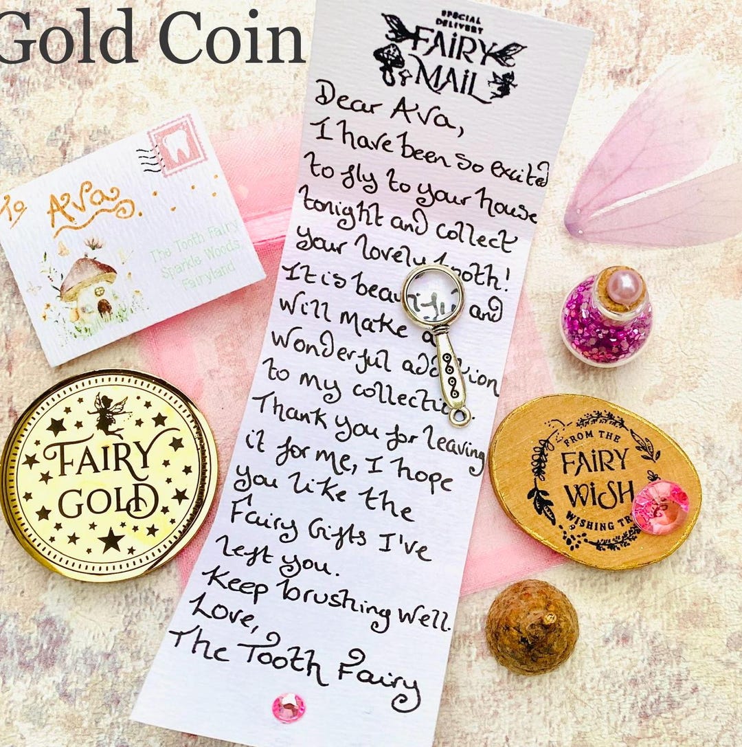 Tooth Fairy Letter, Tooth Fairy Kit With Tooth Fairy Gifts and Tooth ...