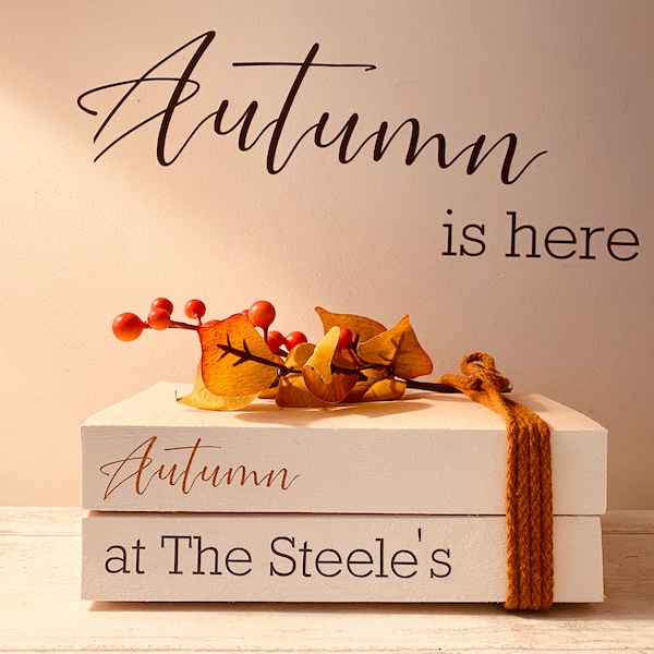 Fall Book Stacks - Etsy