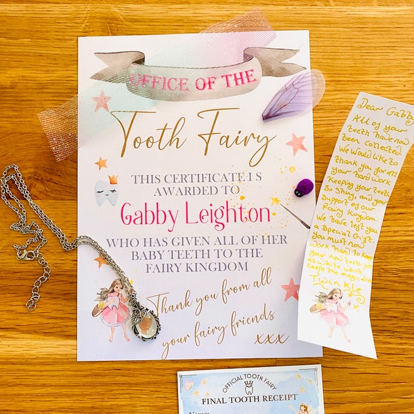 Last Baby Tooth Certificate - Etsy