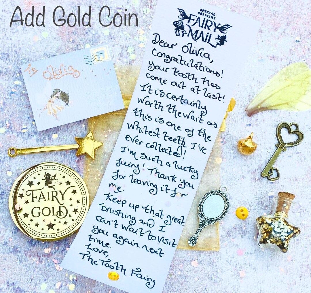 Tooth Fairy Letter, Tooth Fairy Kit With Tooth Fairy Gifts and Tooth ...