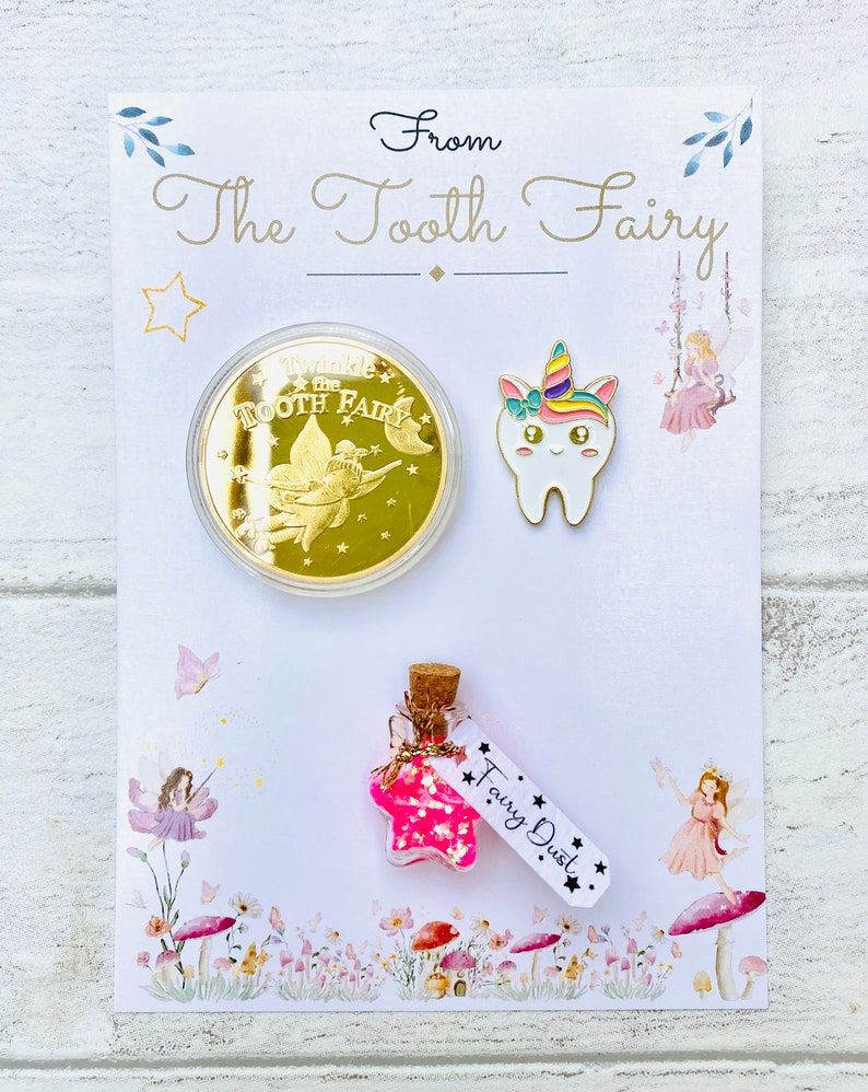 Tooth Fairy Letter With Tooth Fairy Gifts. Tooth Fairy Kit & Tooth ...