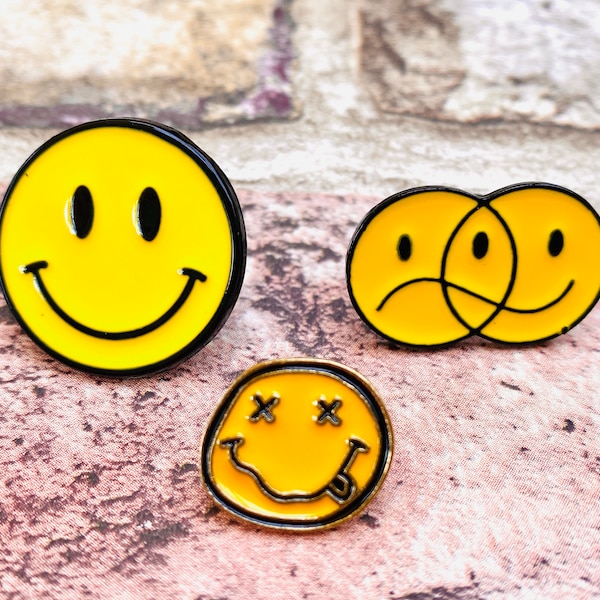 Emoji Enamel Pin - Etsy