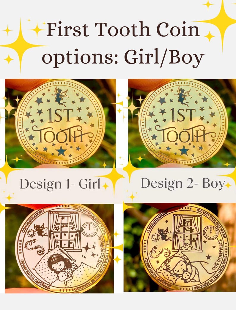 COMPLETE Tooth Fairy Kit | 20 Tooth Fairy Gold COINS & LETTERS - One ...