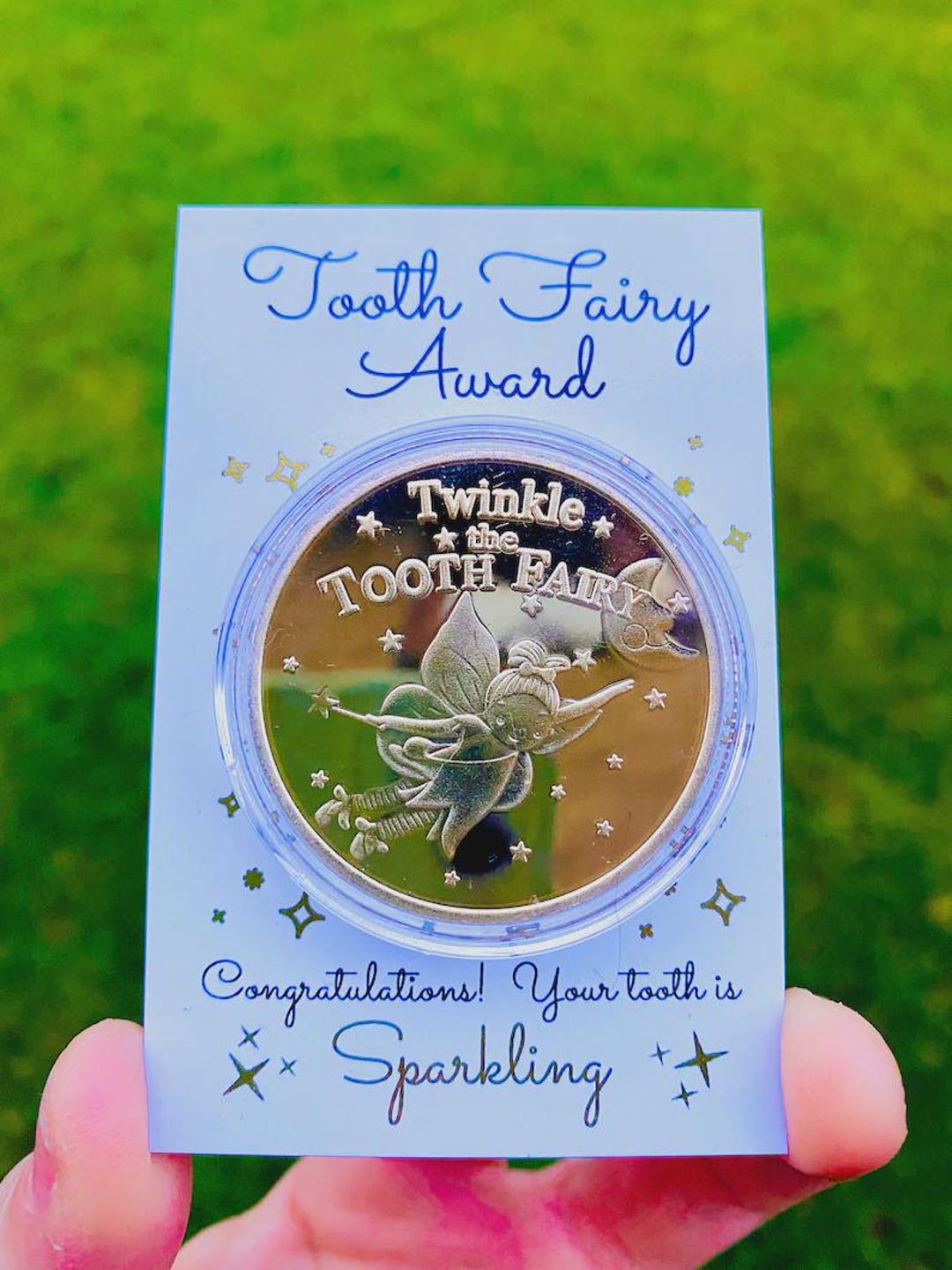 Tooth Fairy Gold Coin Award- Tooth Fairy Gift, First Lost Tooth ...
