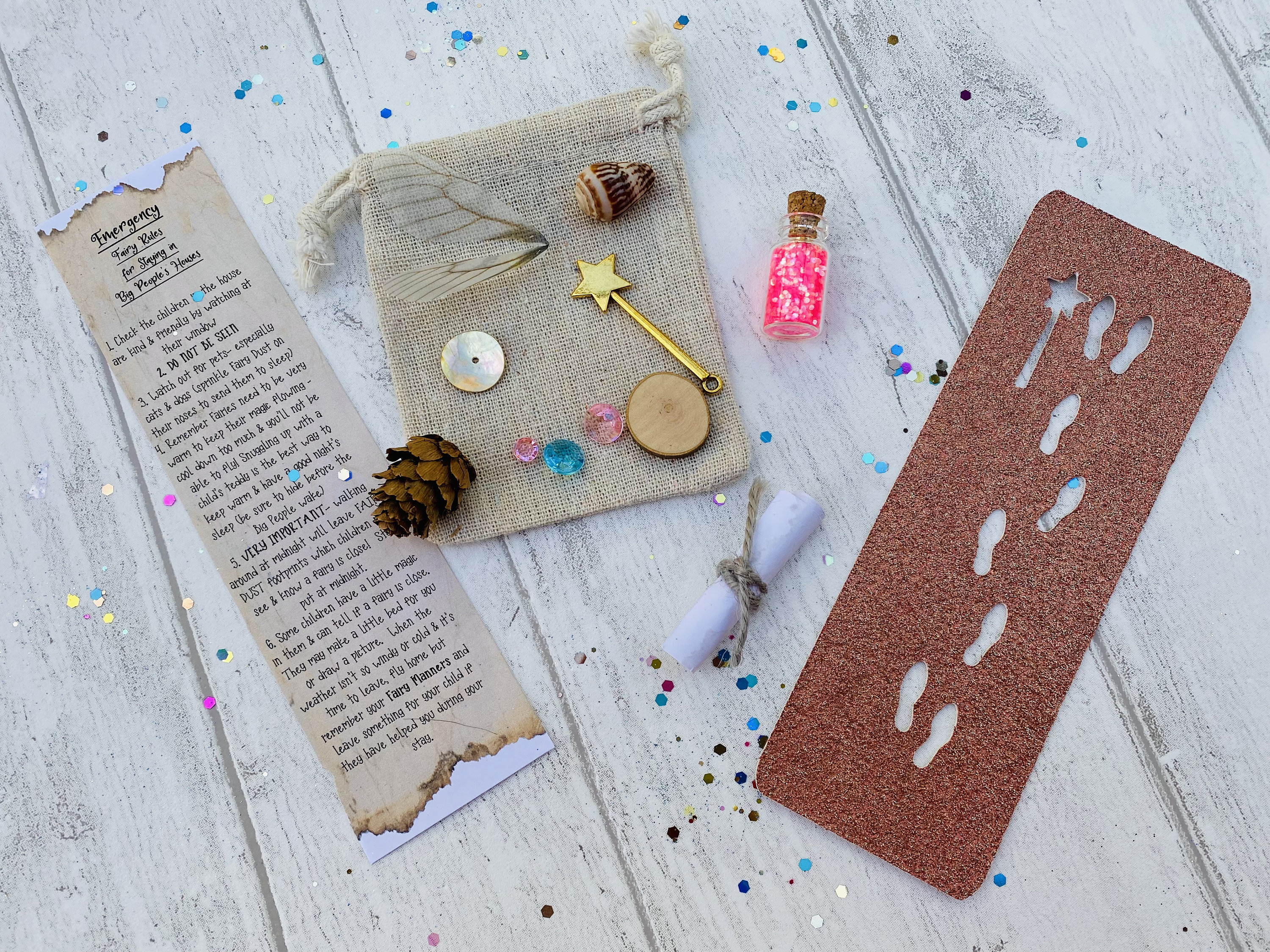 Fairy Footprints Stencil- Fairy Penpal- Evidence A Fairy Has Moved In ...