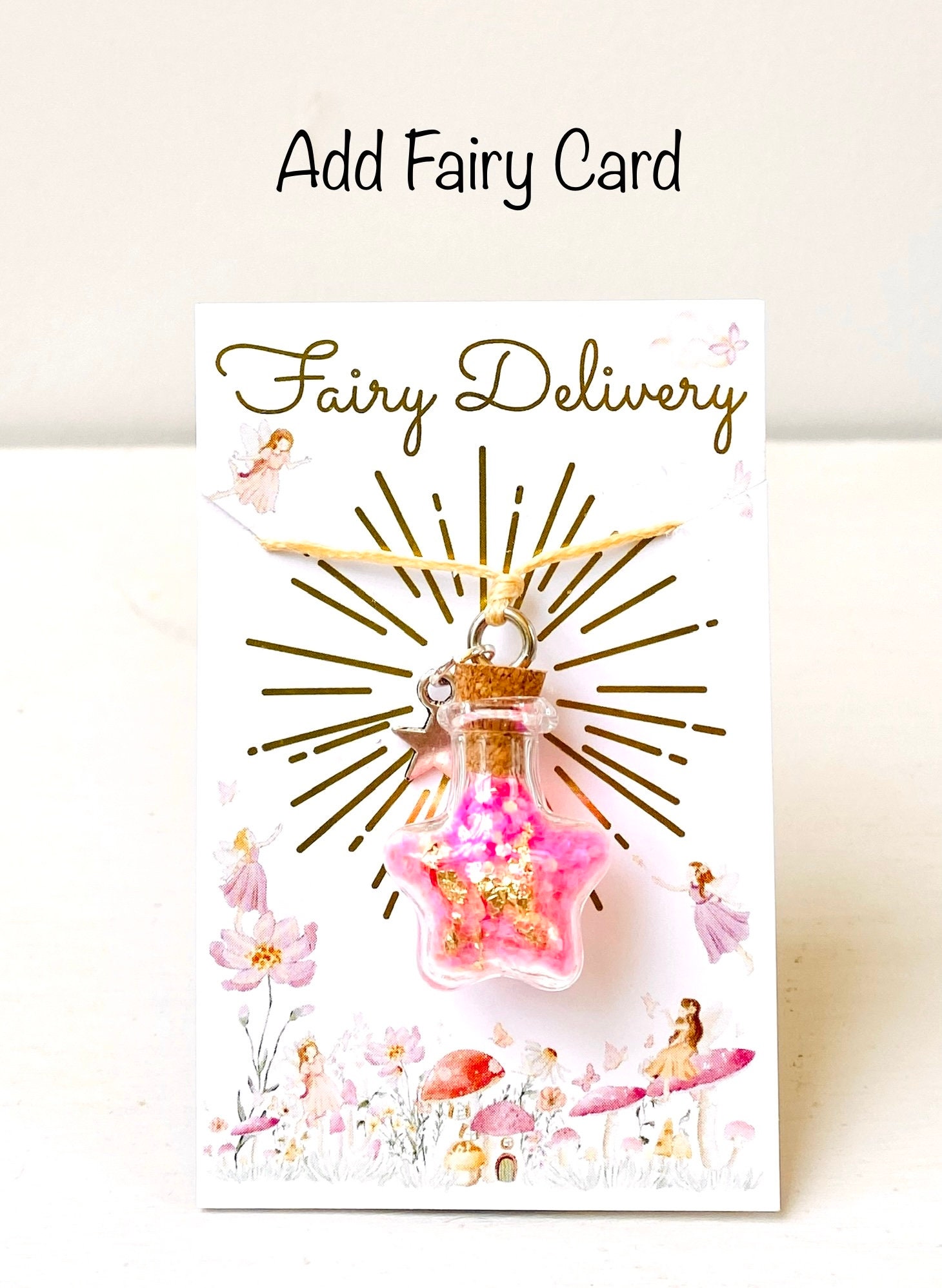 Fairy Dust Bottle Necklaces With Tooth Fairy Letter Gift. Fairy Party ...