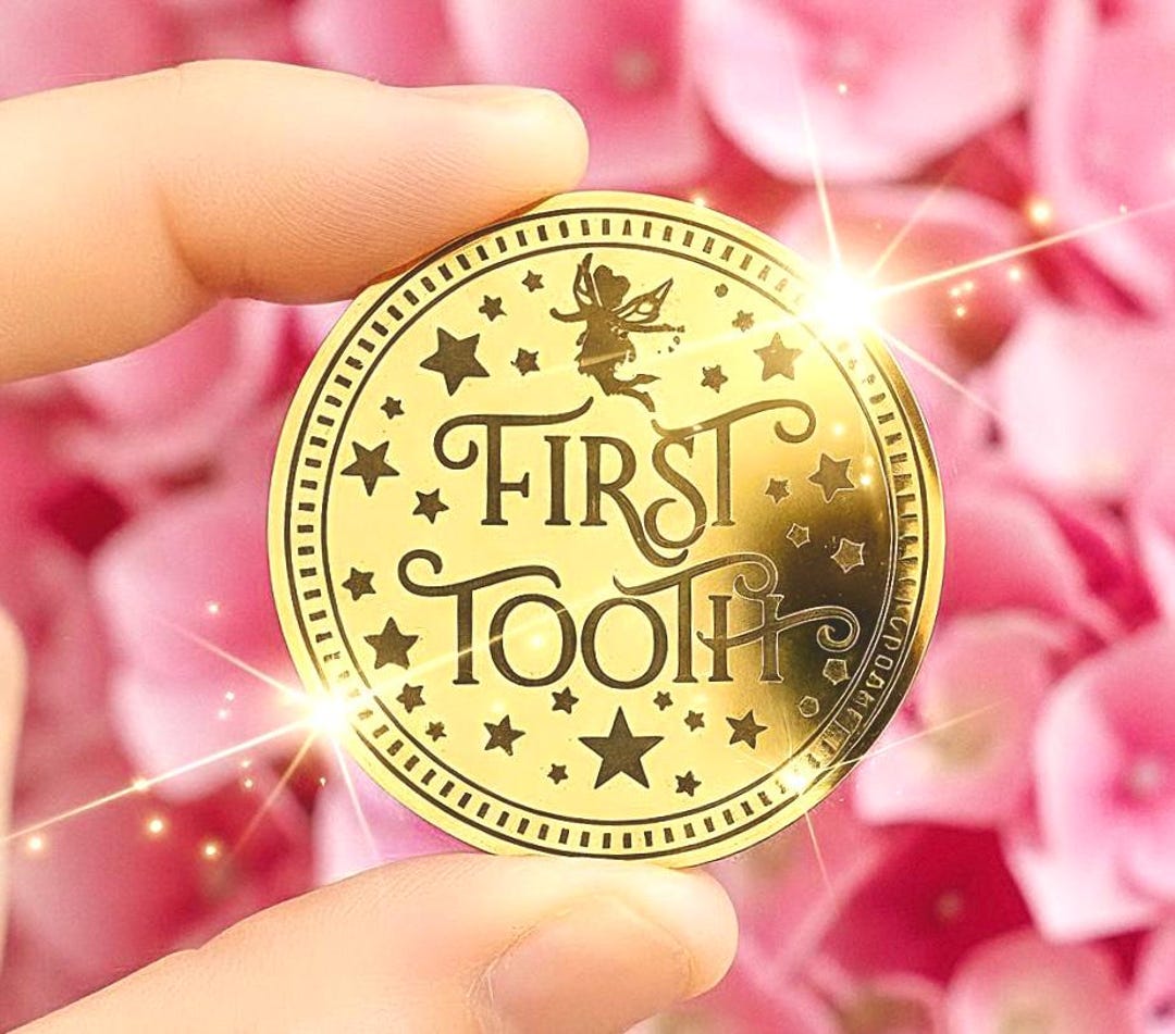 FIRST TOOTH Fairy Gold Coin, Letter and Tooth Fairy MEDAL! Tooth Fairy ...