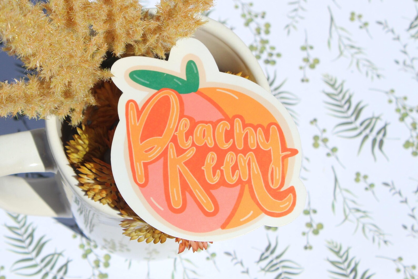Peachy Keen Sticker - Etsy