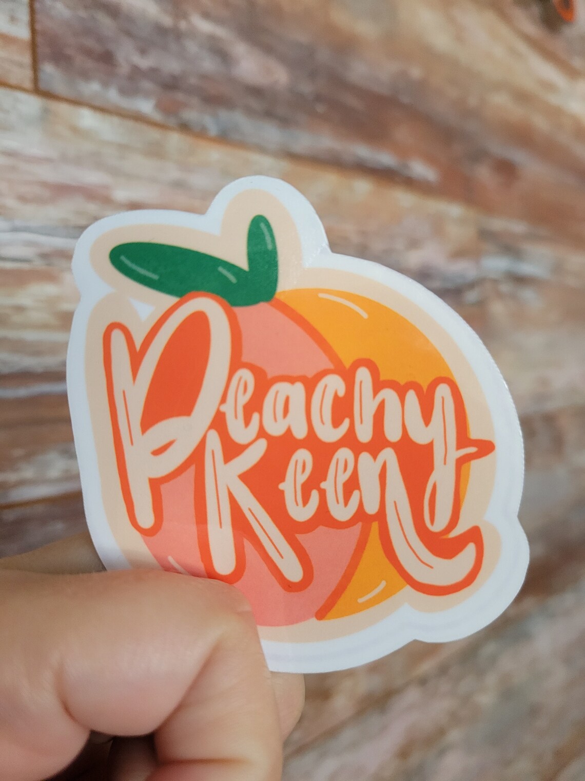 Peachy Keen Sticker - Etsy