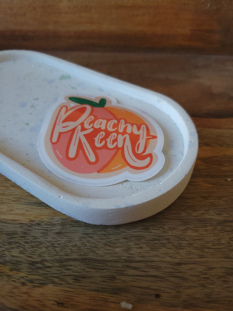 Peachy Keen Sticker - Etsy