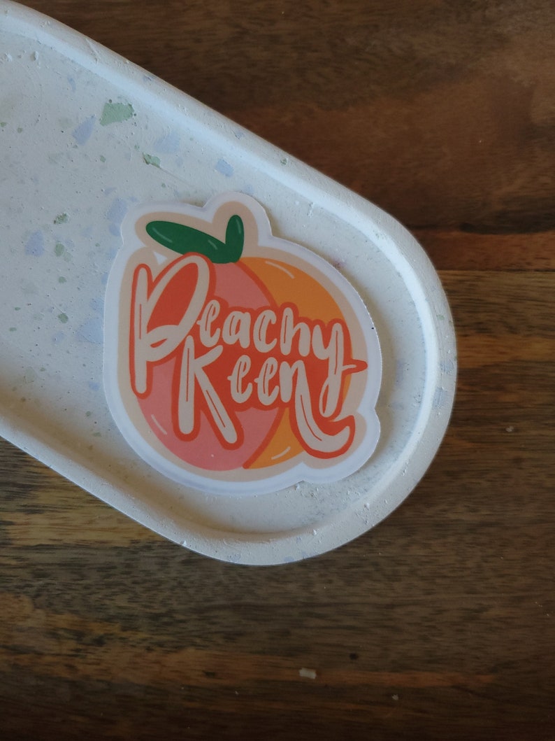 Peachy Keen Sticker - Etsy
