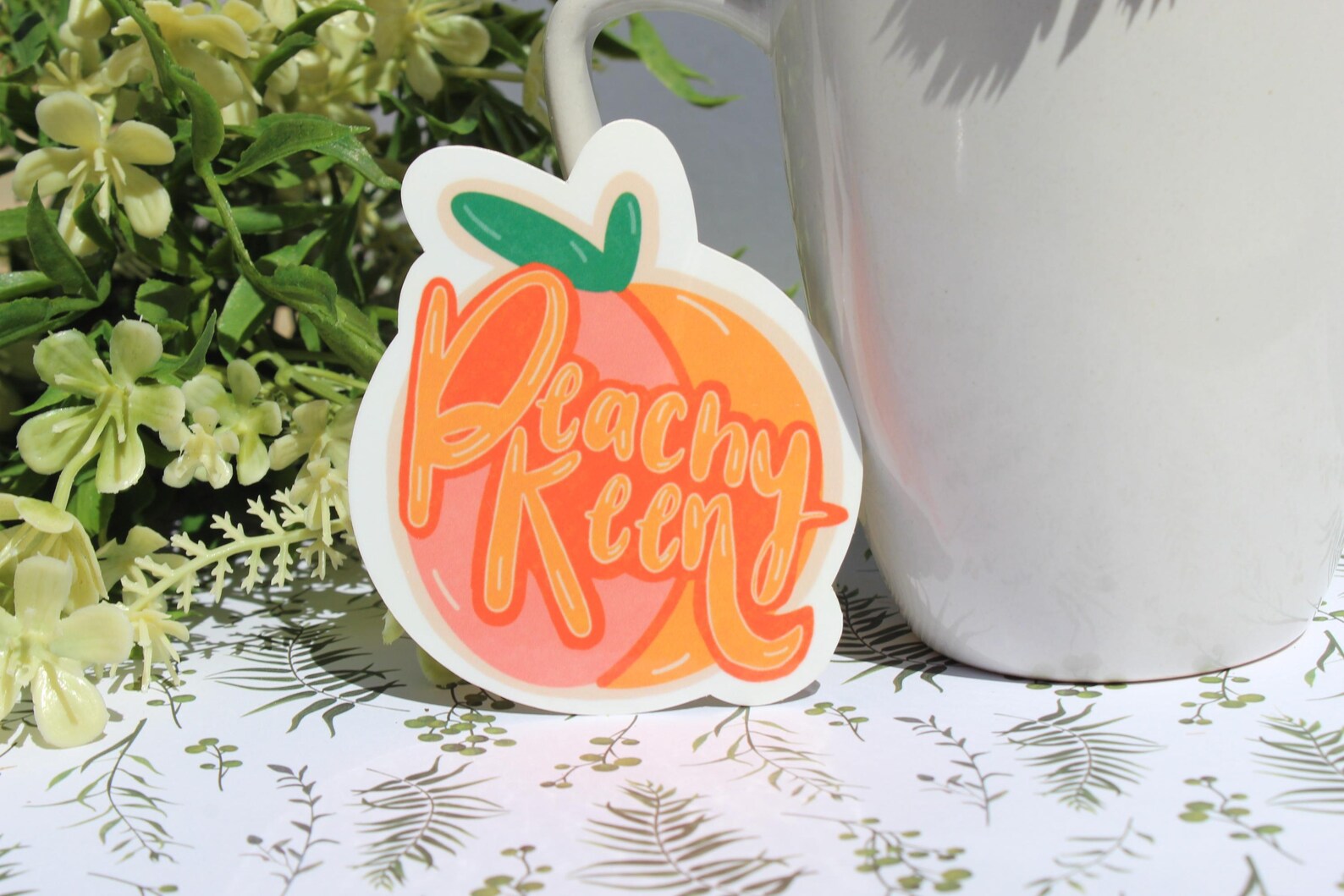 Peachy Keen Sticker - Etsy