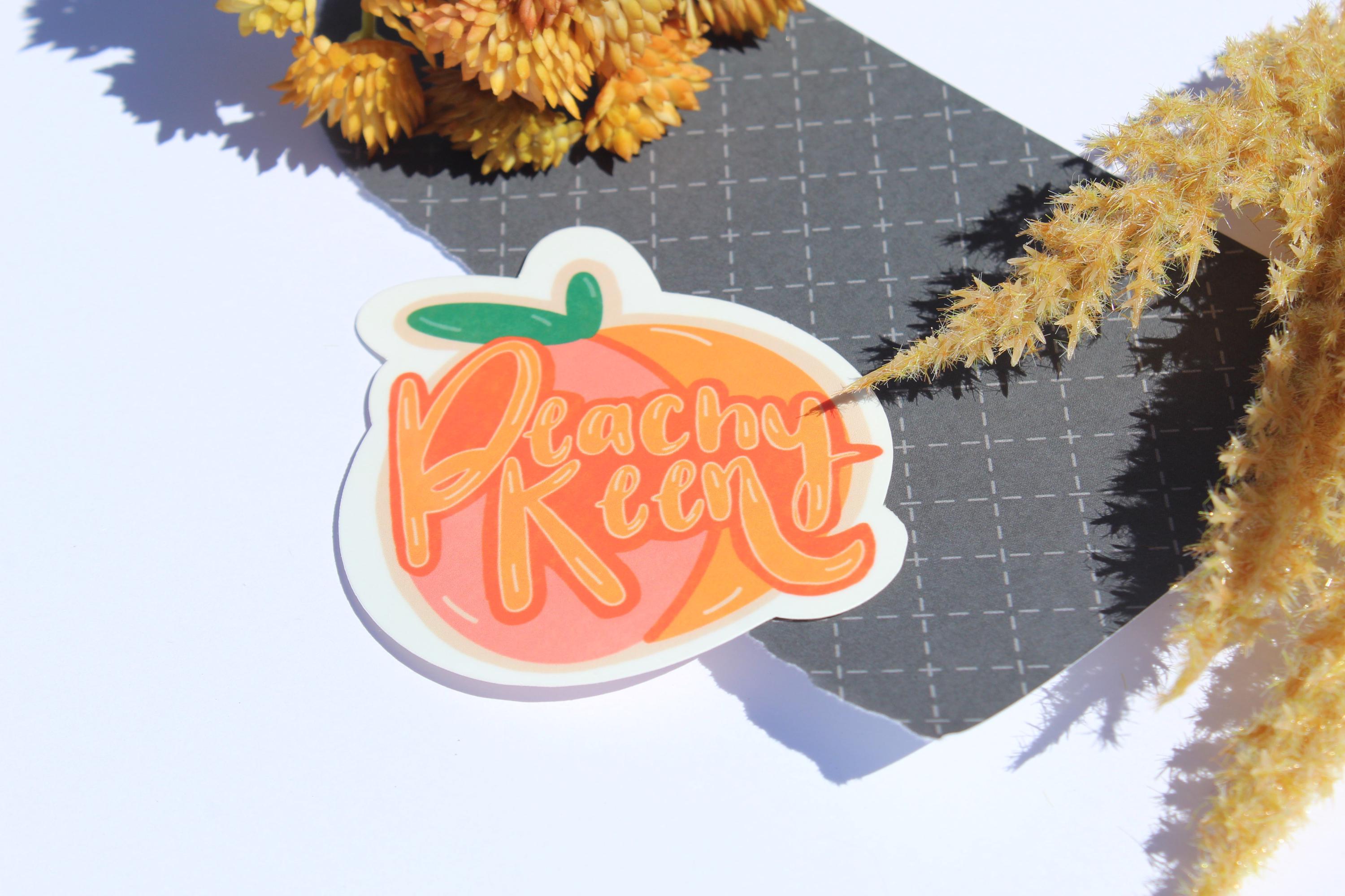Peachy Keen Sticker - Etsy