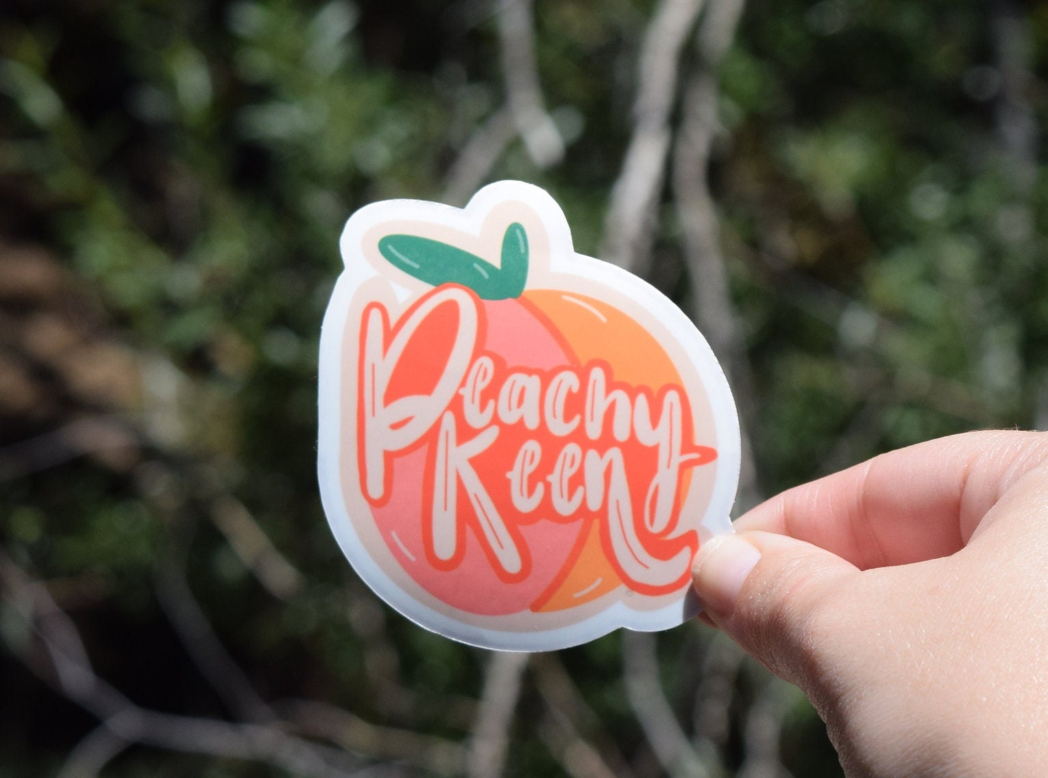 Peachy Keen Sticker - Etsy
