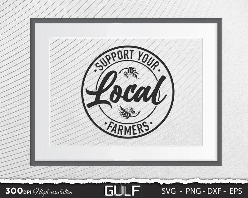 Support Your Local Farmers Svg Farm Svg Livestock Svg - Etsy
