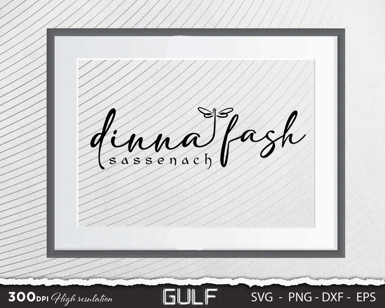 Dinna Fash Outlander Scottish Thistle PNG SVG Vector - Etsy Australia