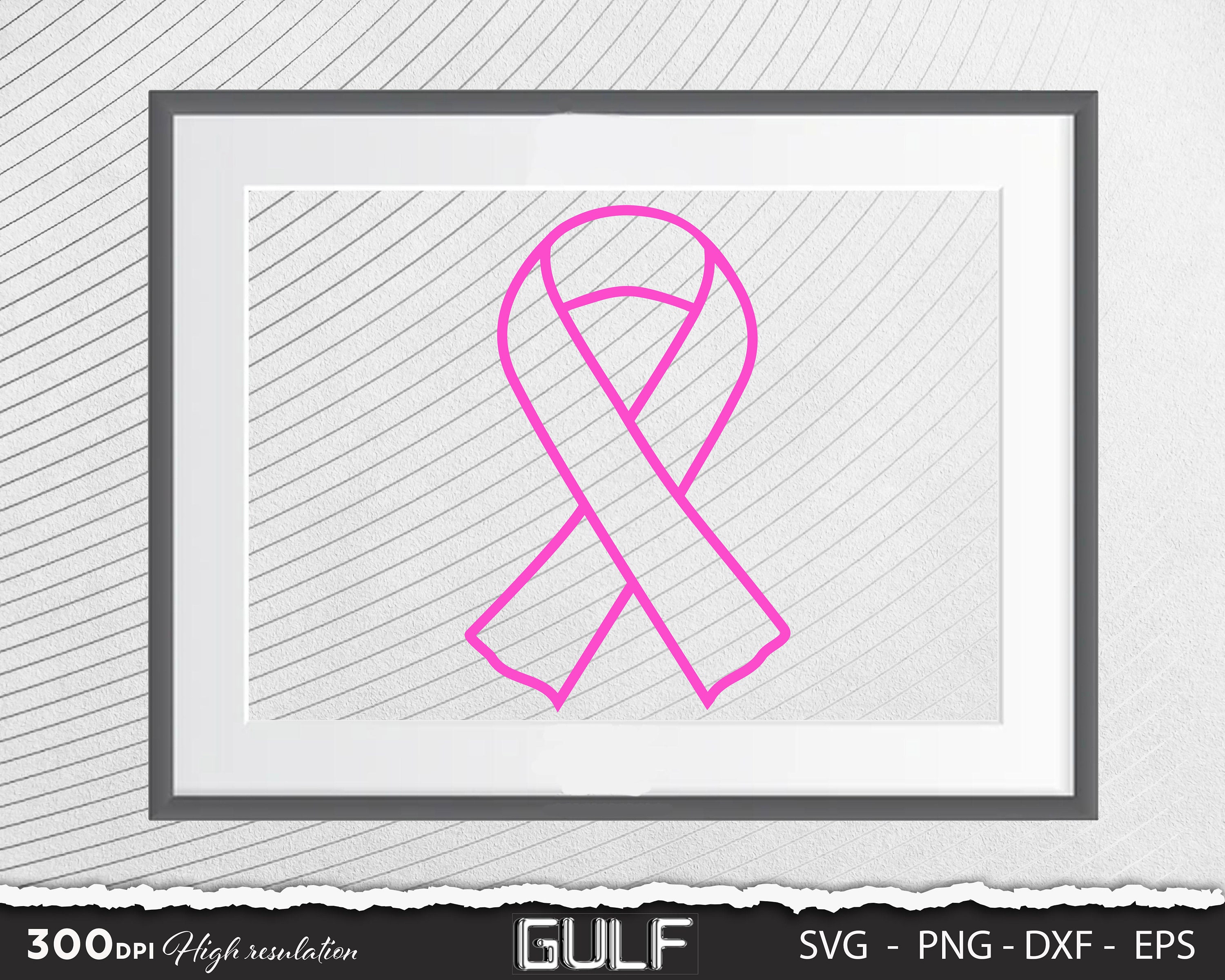 Cancer Ribbon Svg Ribbon Outline Svg Breast Cancer Autism - Etsy Ireland