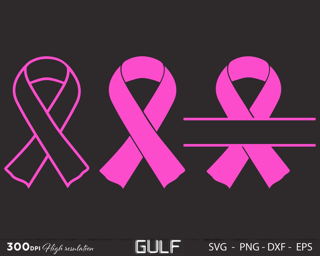 Cancer Ribbon Svg Ribbon Outline Svg Breast Cancer Autism - Etsy Australia