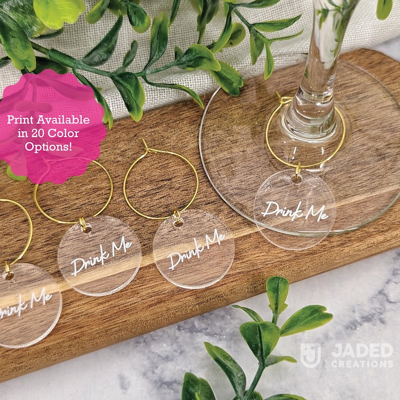 Wine Glass Birthday Charm - Etsy