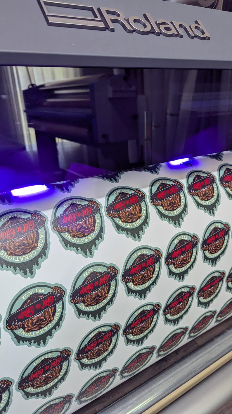 Custom Logo Stickers: Kiss Cut Vinyl, Waterproof & Weatherproof - Etsy