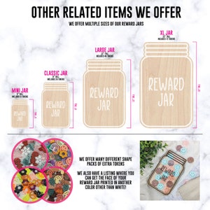 Custom Reward Jar and Tokens Rainbow Classroom Teacher Star Jar Chore ...
