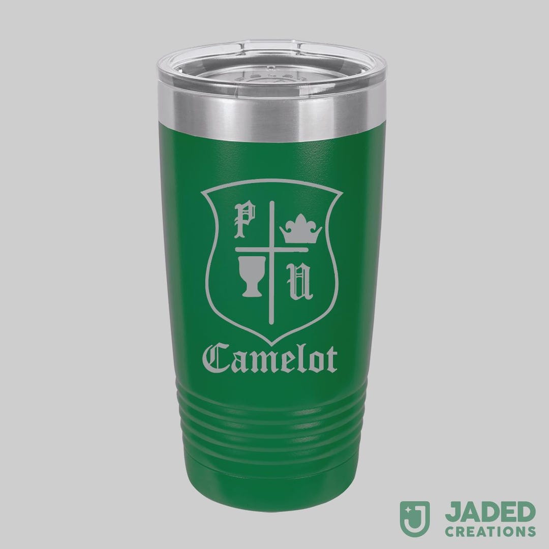 Camelot Crest Engraved 20 Oz Stainless Steel Tumbler - Etsy