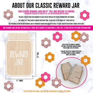 Custom Reward Jar and Tokens Rainbow Classroom Teacher Star Jar Chore ...