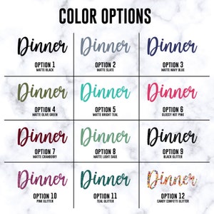 Weekly Meal Planner Dry Erase Sign Fridge Magnet Arch Sign Housewarming ...