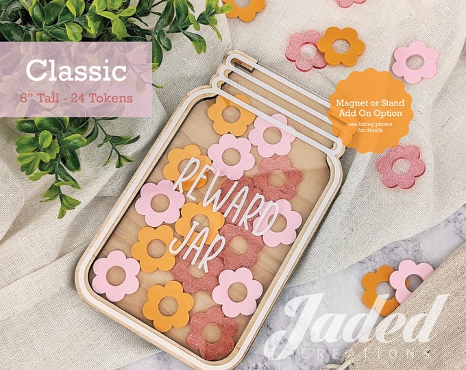 Reward Jar With Tokens, Personalized Star Jar, Mason Reward for Kids ...