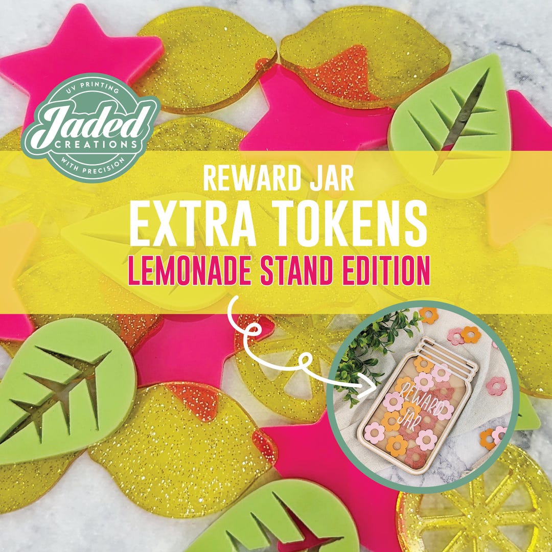 Custom Reward Jar Extra Tokens Summer Lemonade Stand Classroom Teacher ...