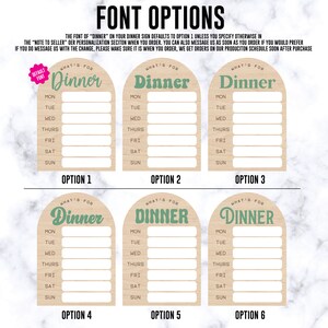 Weekly Meal Planner Dry Erase Sign Fridge Magnet Arch Sign Housewarming ...