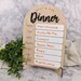 Weekly Meal Planner Dry Erase Sign Fridge Magnet Arch Sign Housewarming ...