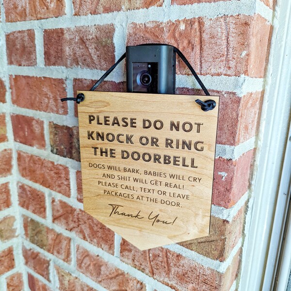 Please Knock Door Signs - Etsy