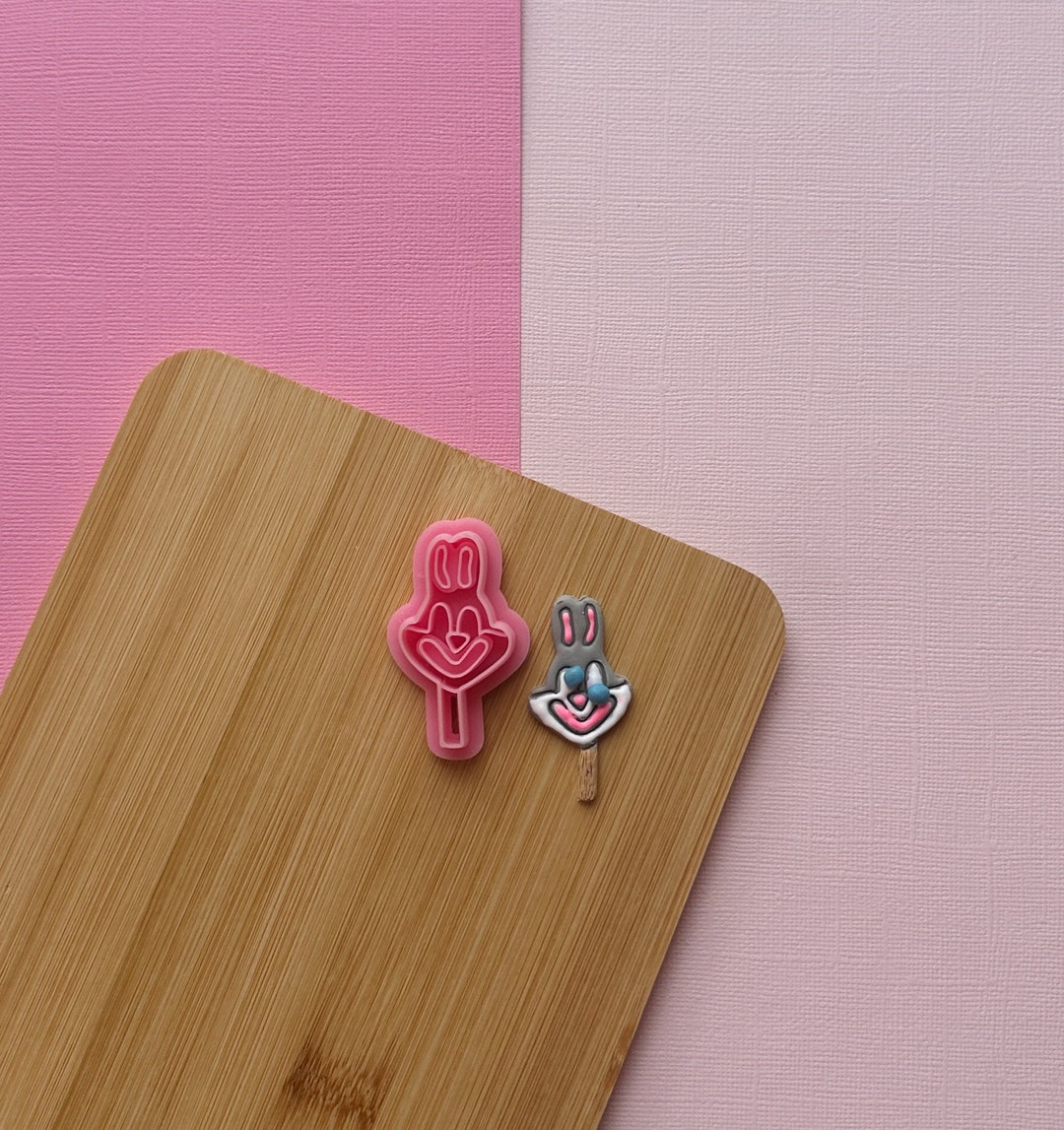 Bunny Popsicle Clay Cutter | Polymer Clay Shapes | Spring | Summer - Etsy