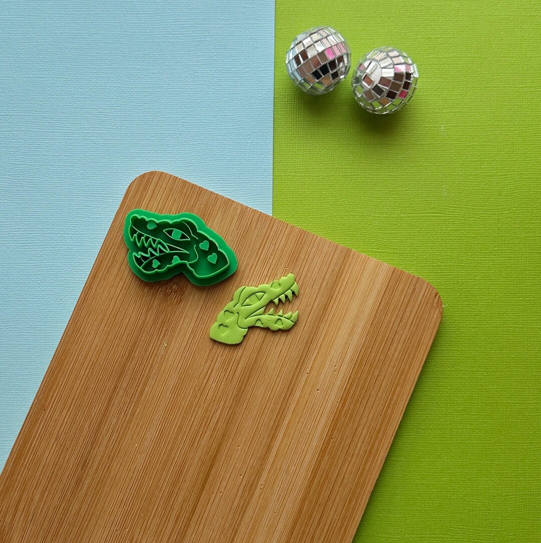 Alligator Head Clay Cutter | Polymer Clay Shapes | Valentine Shapes - Etsy